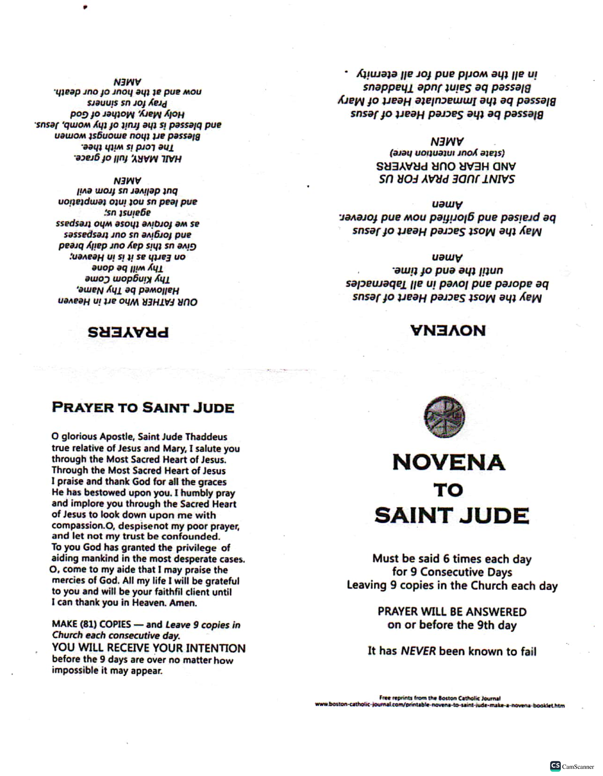 Prayer Novena - Religious Education - CamScanner - Studocu