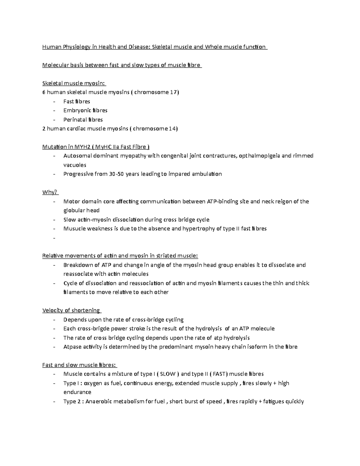 Whole Muscle Contraction and Reflexes - Human Physiology in Health and ...