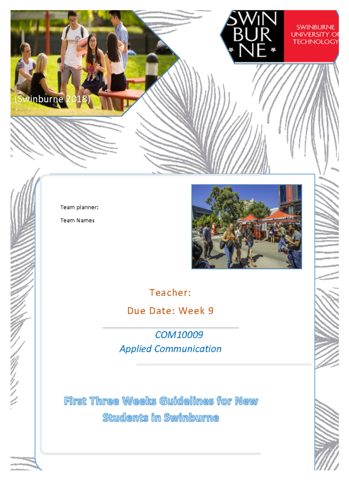 Assignment 2.2 Communication - Handbook Sample 1-1 - Teacher: Due Date ...