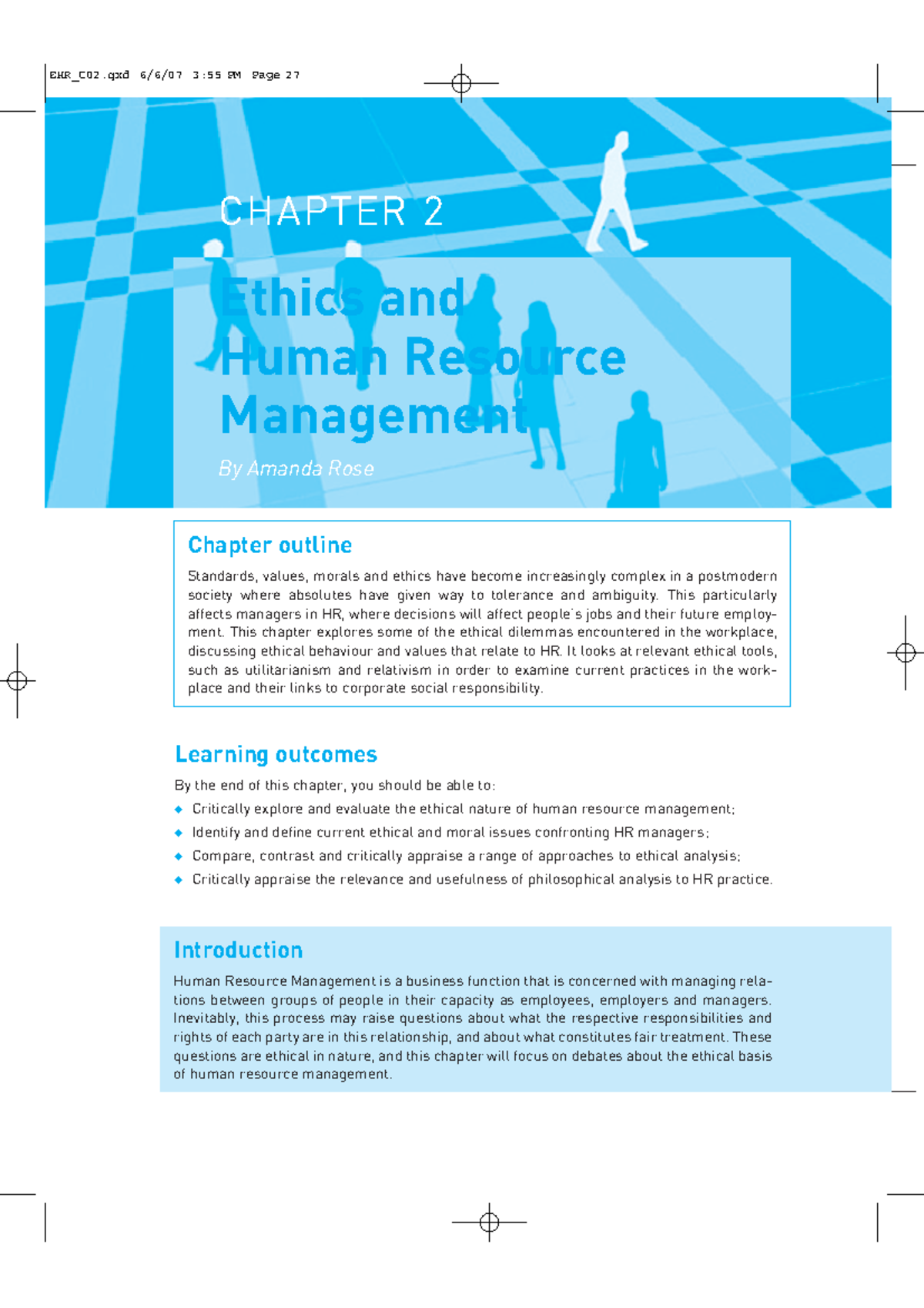 Chapter 2 ethics and human resource management - Principles of ...
