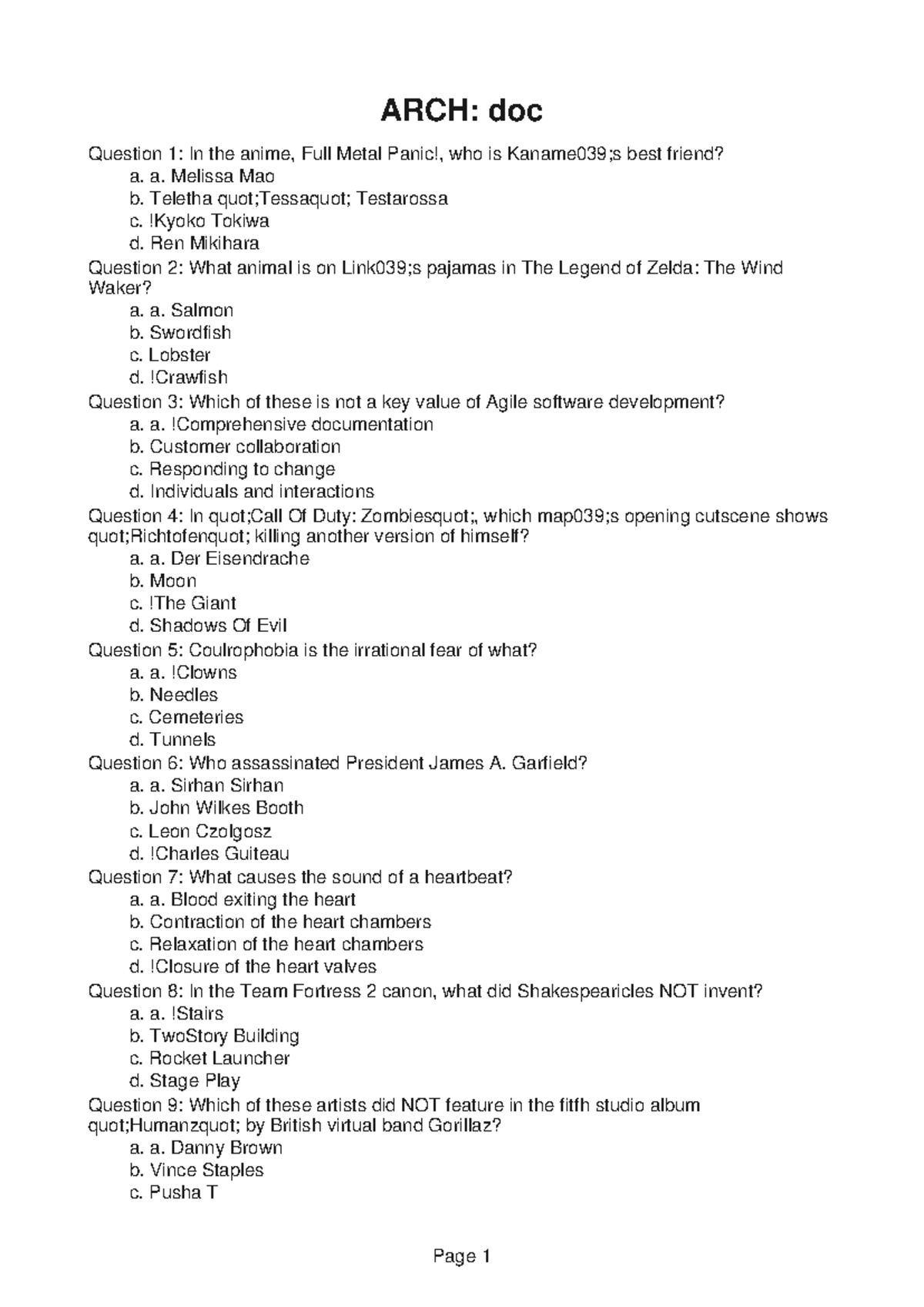 ARCH109-Demonstration-10 - ARCH: doc Question 1: In the anime, Full ...