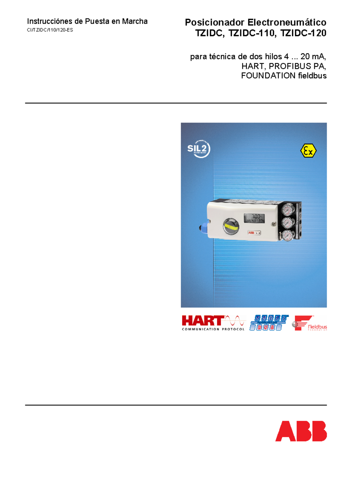 Manual ABB Tzidc - iNFORMACIÓN - Instrucciónes de Puesta en Marcha CI ...