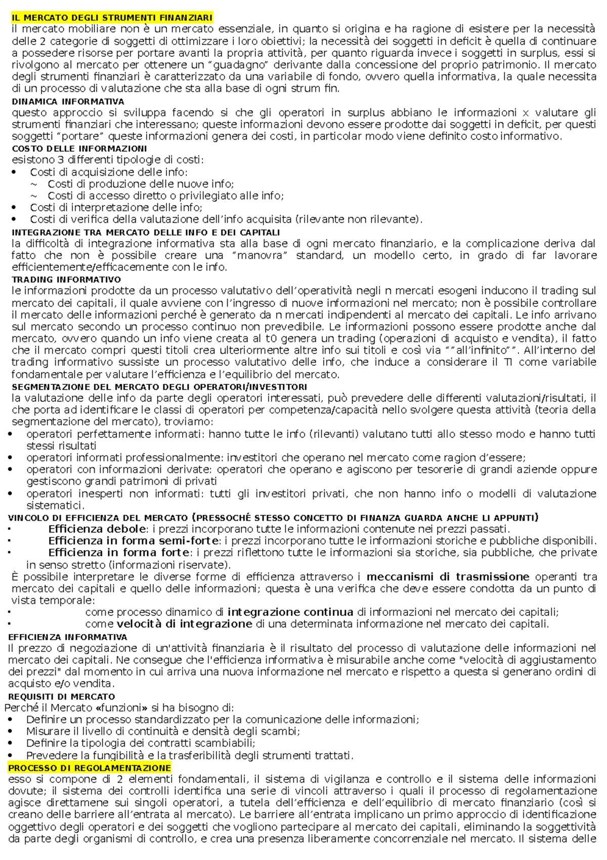 Mobiliare completamento con fandella - IL MERCATO DEGLI STRUMENTI ...