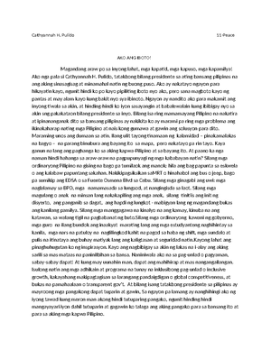 494621870 Mental health Reflection Essay - Panuto: Magsaliksik ng ilang ...