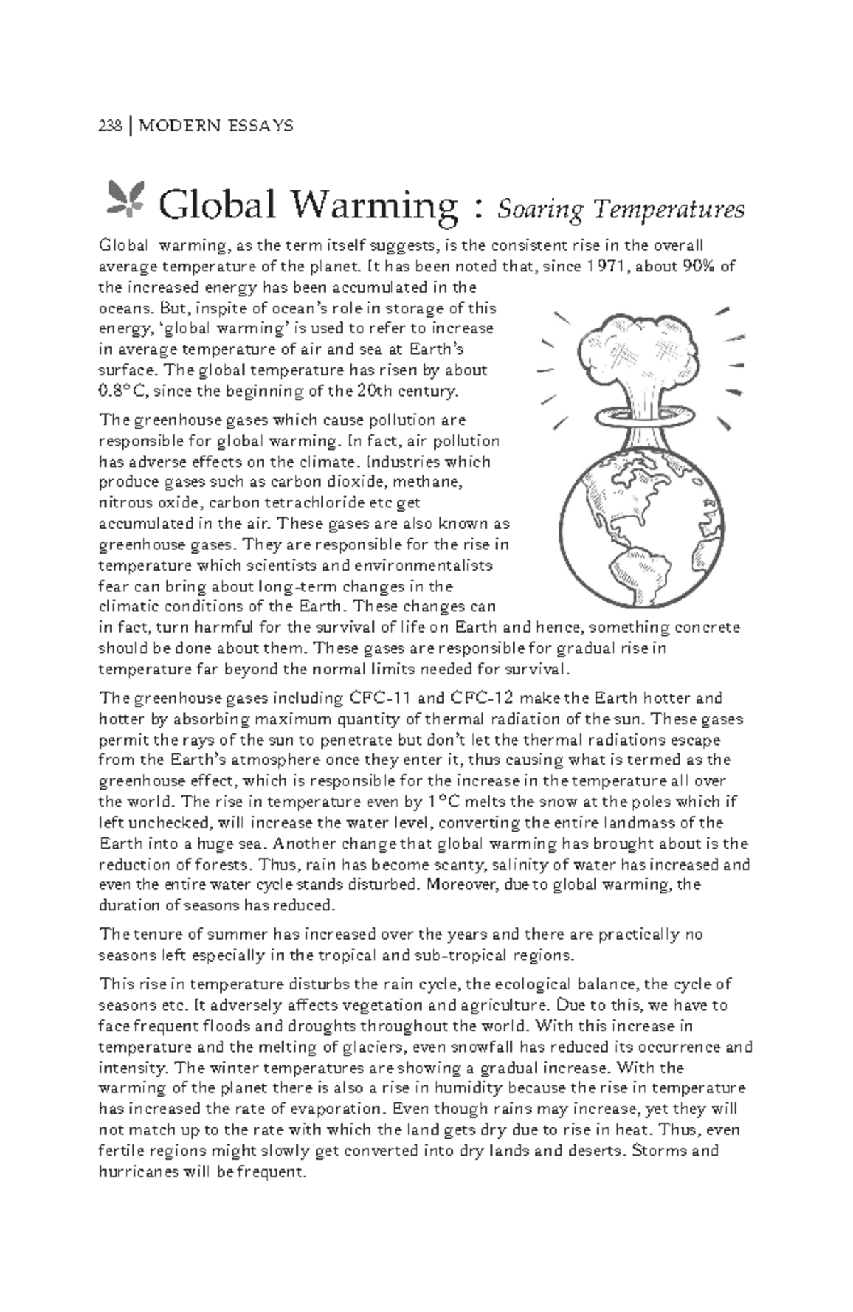 Essay topic, Global warming and Climate change - Global Warming ...