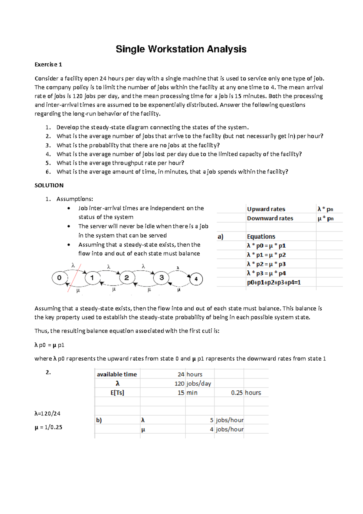 03 SO Single Workstation Analysis - Single Workstation Analysis ...