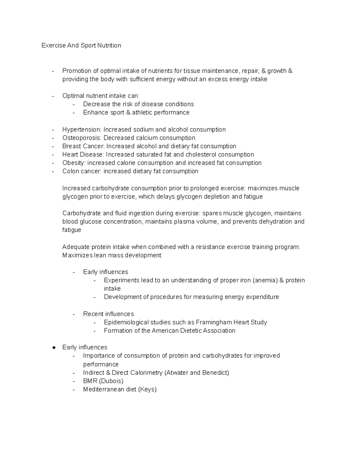 Exercise Science Chapter 6 - Exercise And Sport Nutrition Promotion of ...