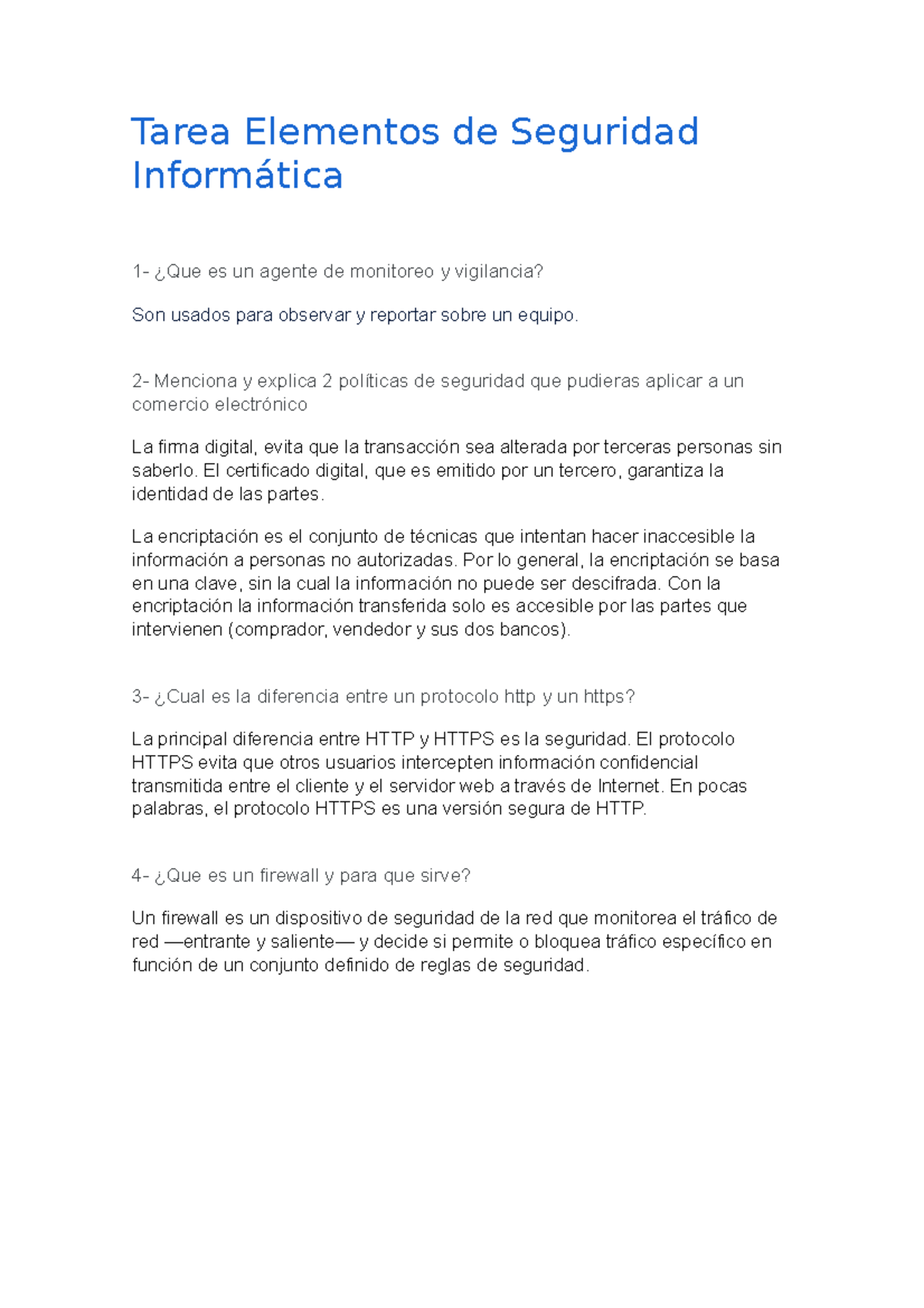 Tarea Elementos de Seguridad Informática - Tarea Elementos de Seguridad ...