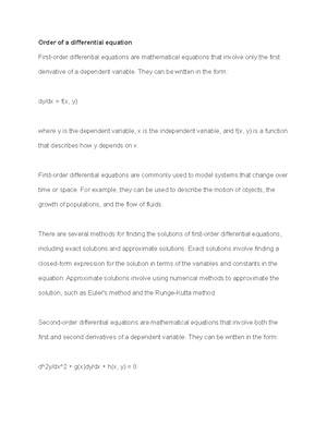 Math 207 Notes - Separation of variables : - write function as : fly)d ...