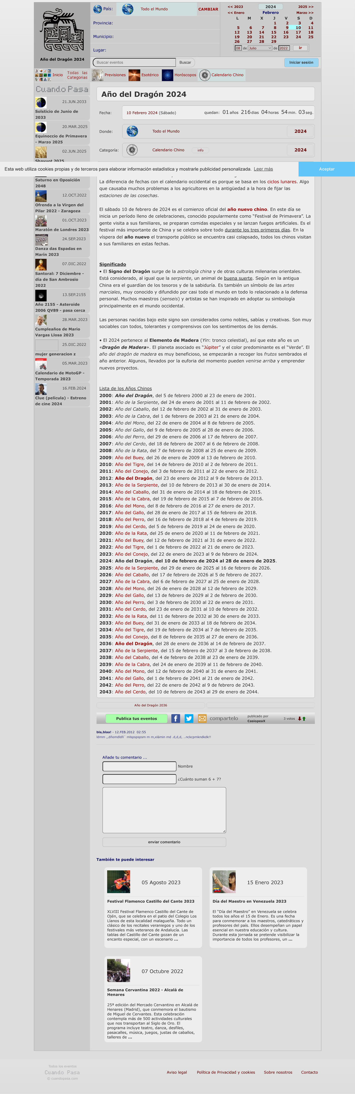 Año del Dragón 2024 - Horóscopo chino 2024 - 08 de Julio de 2022 ir ...