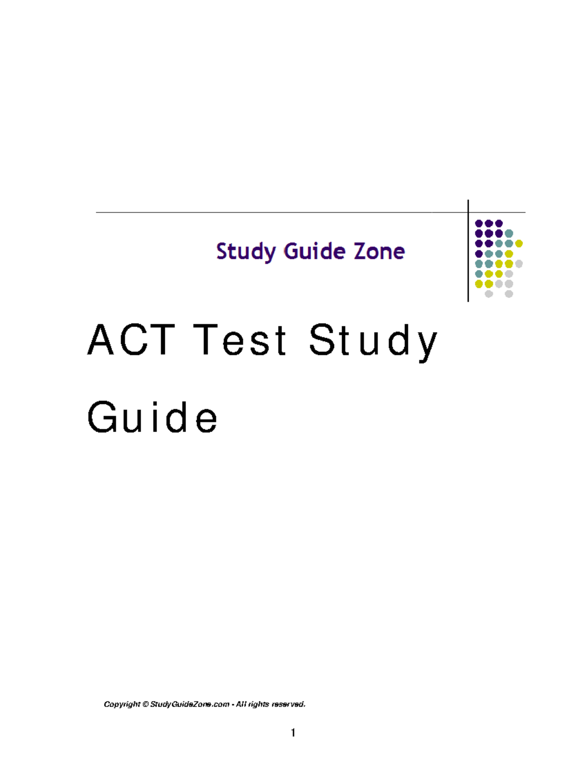 Actteststudyguide - Study Guide - A CT Te s t St u d y Gu i d e ...