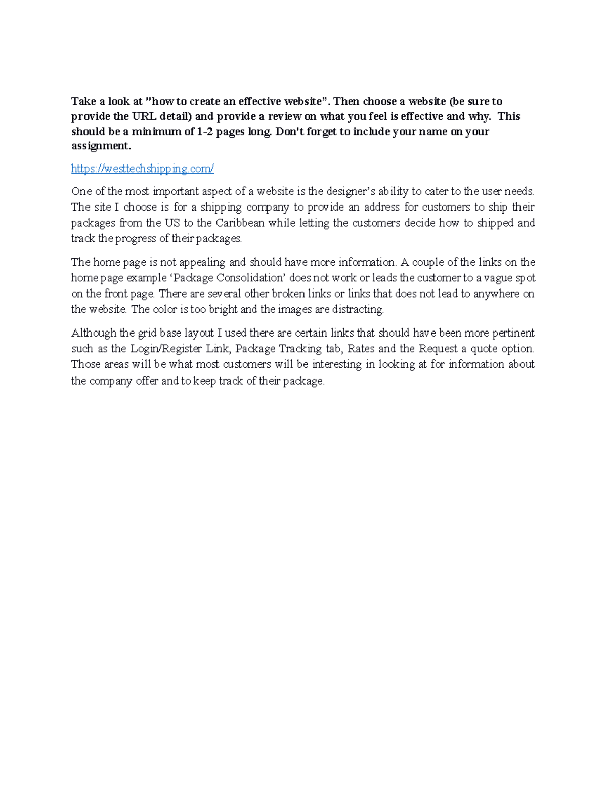 Digital Wk2 Assignment - Take a look at "how to create an effective ...