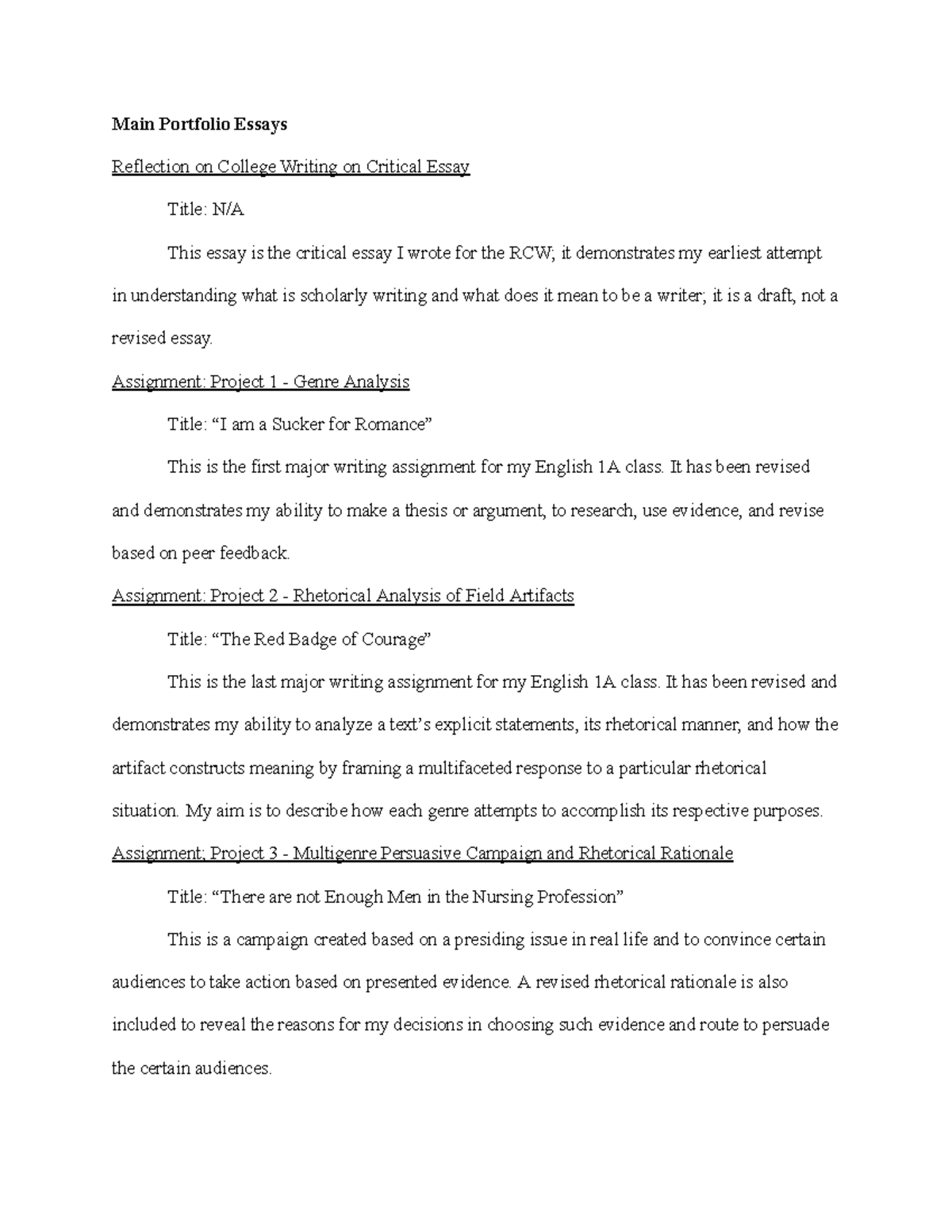 Annotated Bibliogrpahy For English Example - Main Portfolio Essays ...