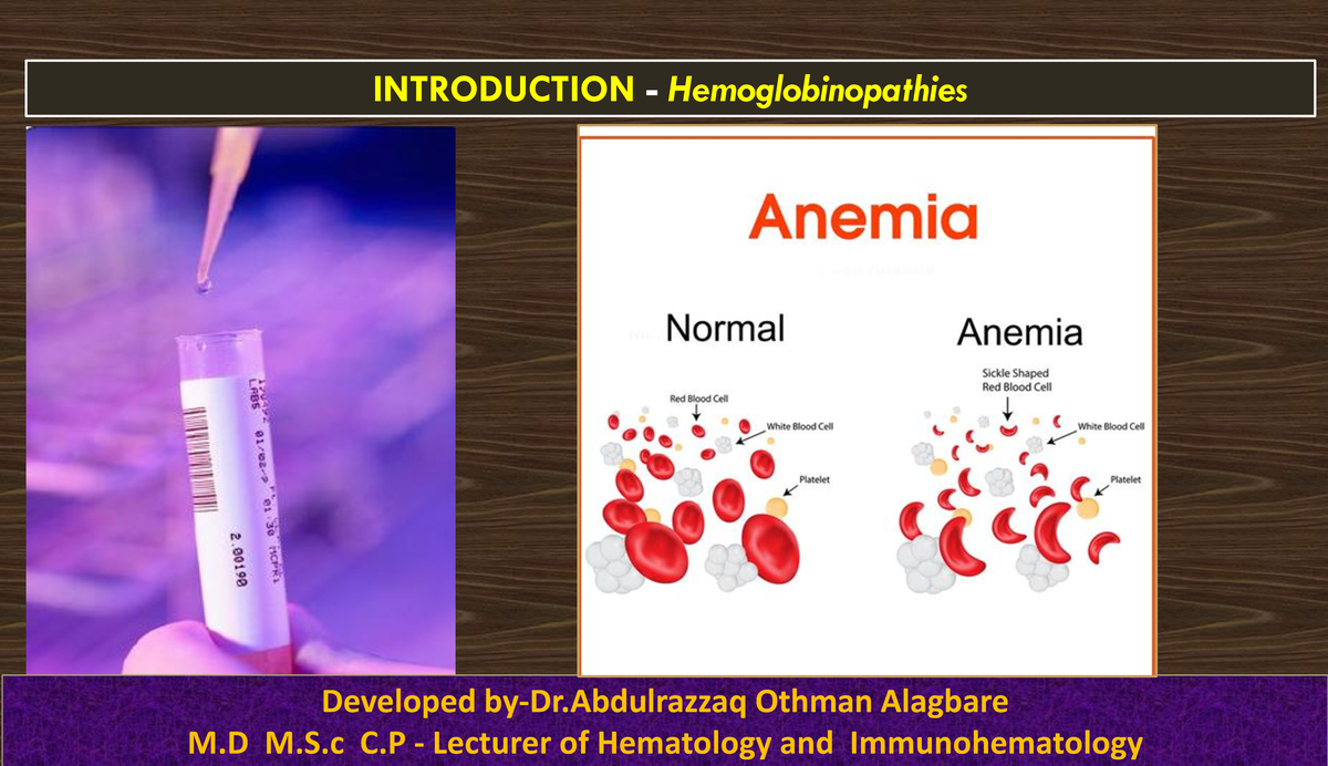 2- Introduction -Hemoglobinopathies 2 - INTRODUCTION ...