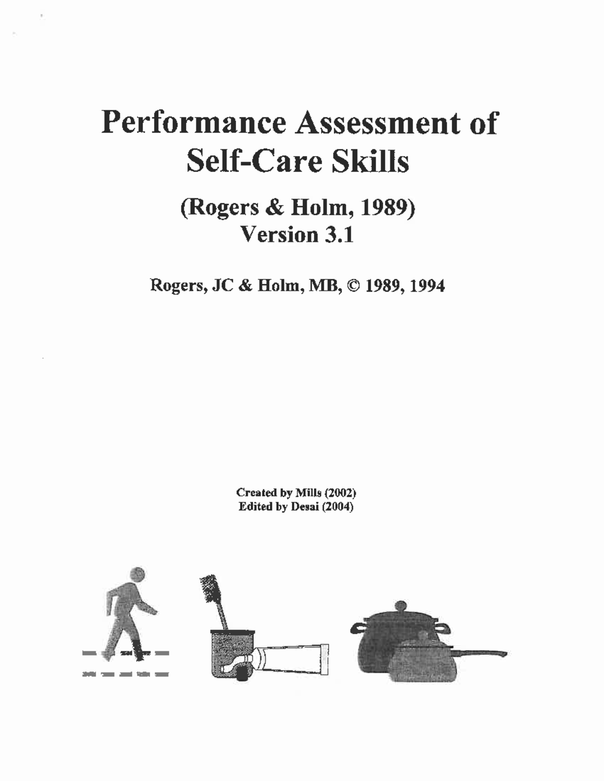 187378338 PASS Performance Assessment of Self care Skills - BS ...
