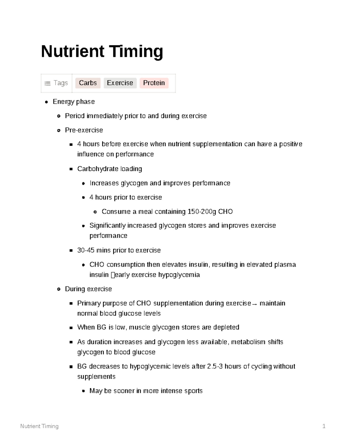 Nutrient Timing - Nutrient Timing Tags Carbs Exercise Protein Energy ...