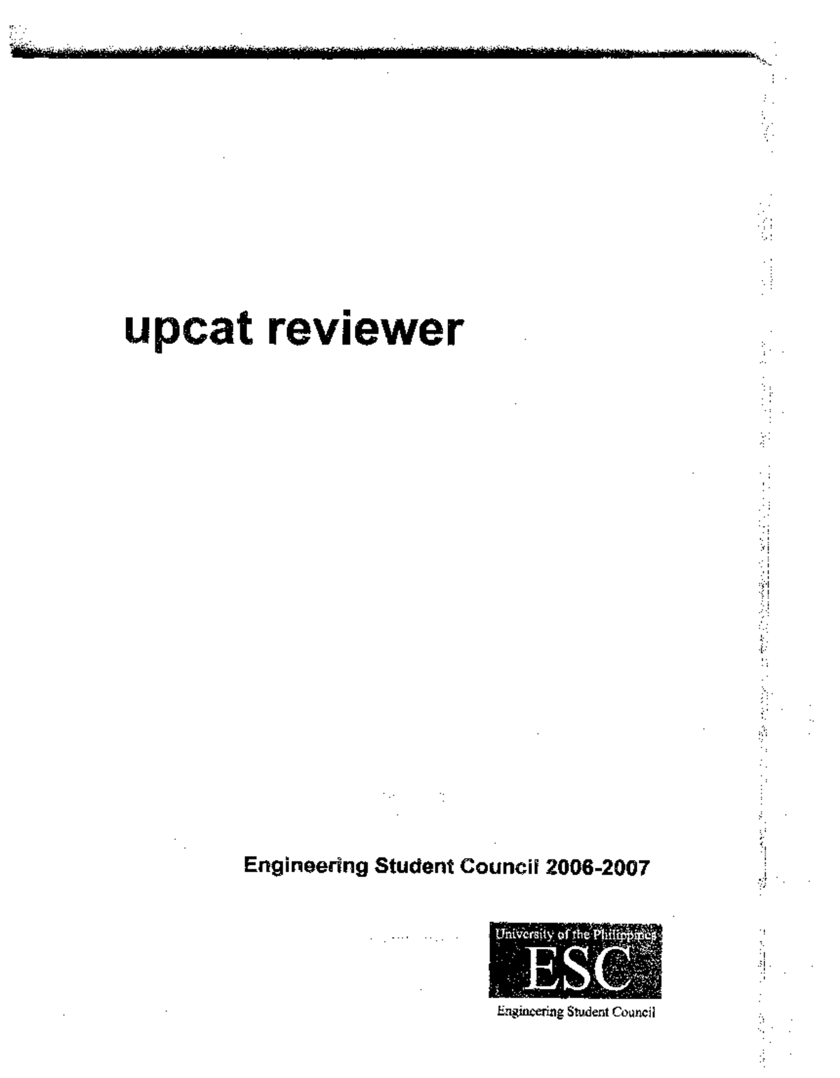 337660793 Upcat Reviewer pdf - Bachelor of Secondary Education - Studocu
