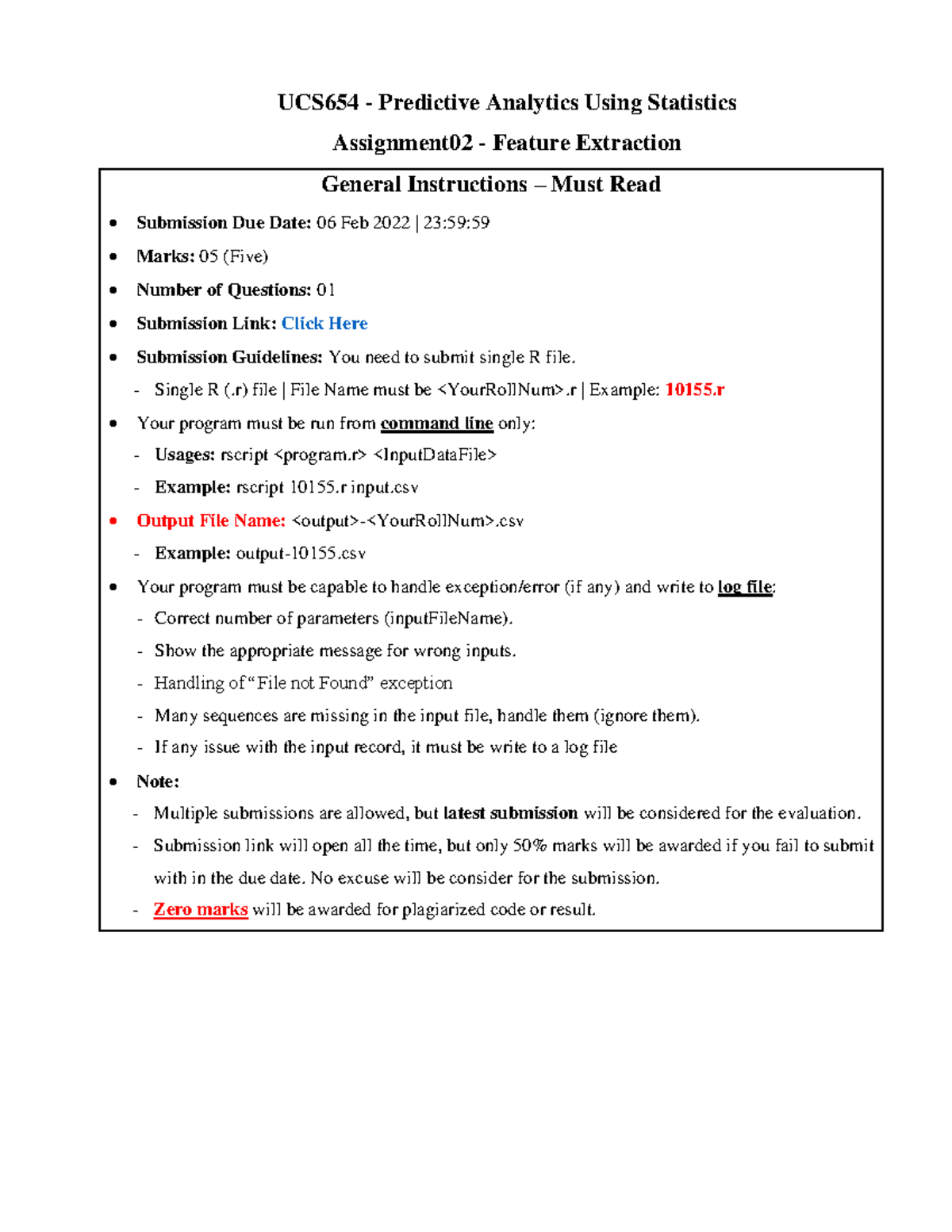 Assignment 02 - Feature Extraction - UCS654 - Predictive Analytics Using Statistics Assignment02 ...