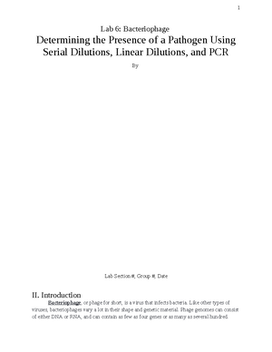 BIO6B pGLO Lab Report 3 - Lab 4: pGLO Determining the Presence and ...