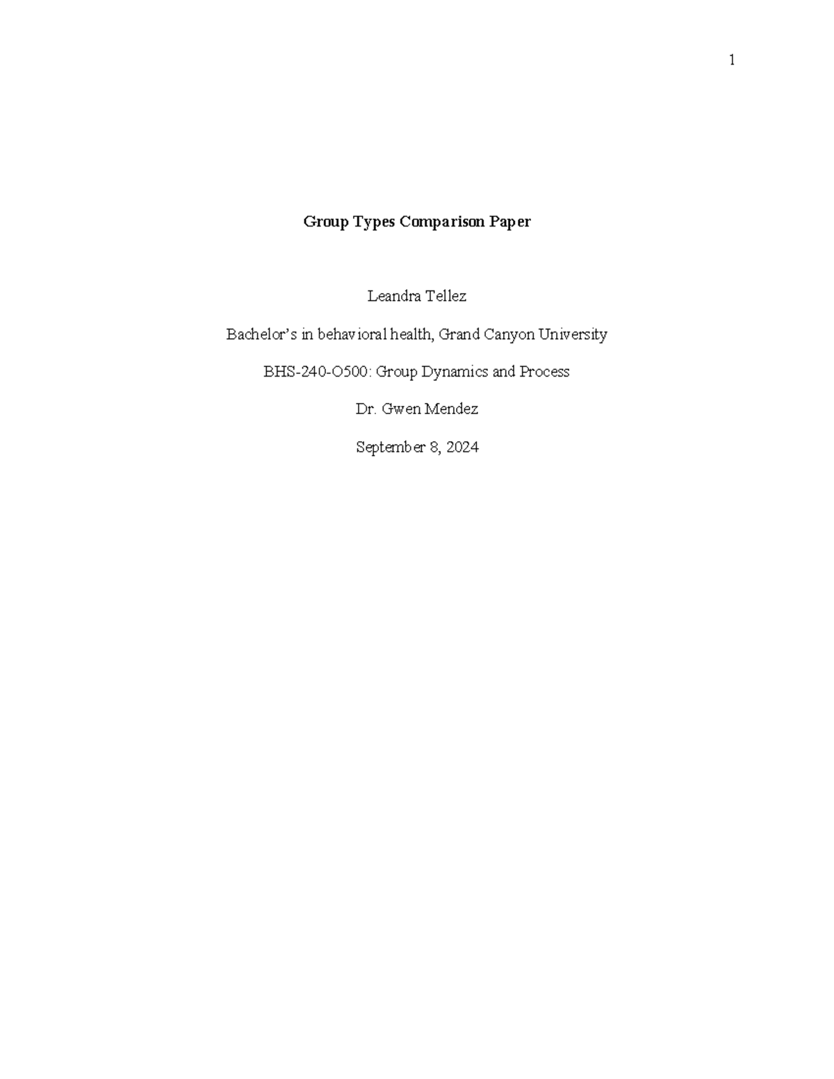 Group Types Comparison Paper LT 9 - Group Types Comparison Paper ...