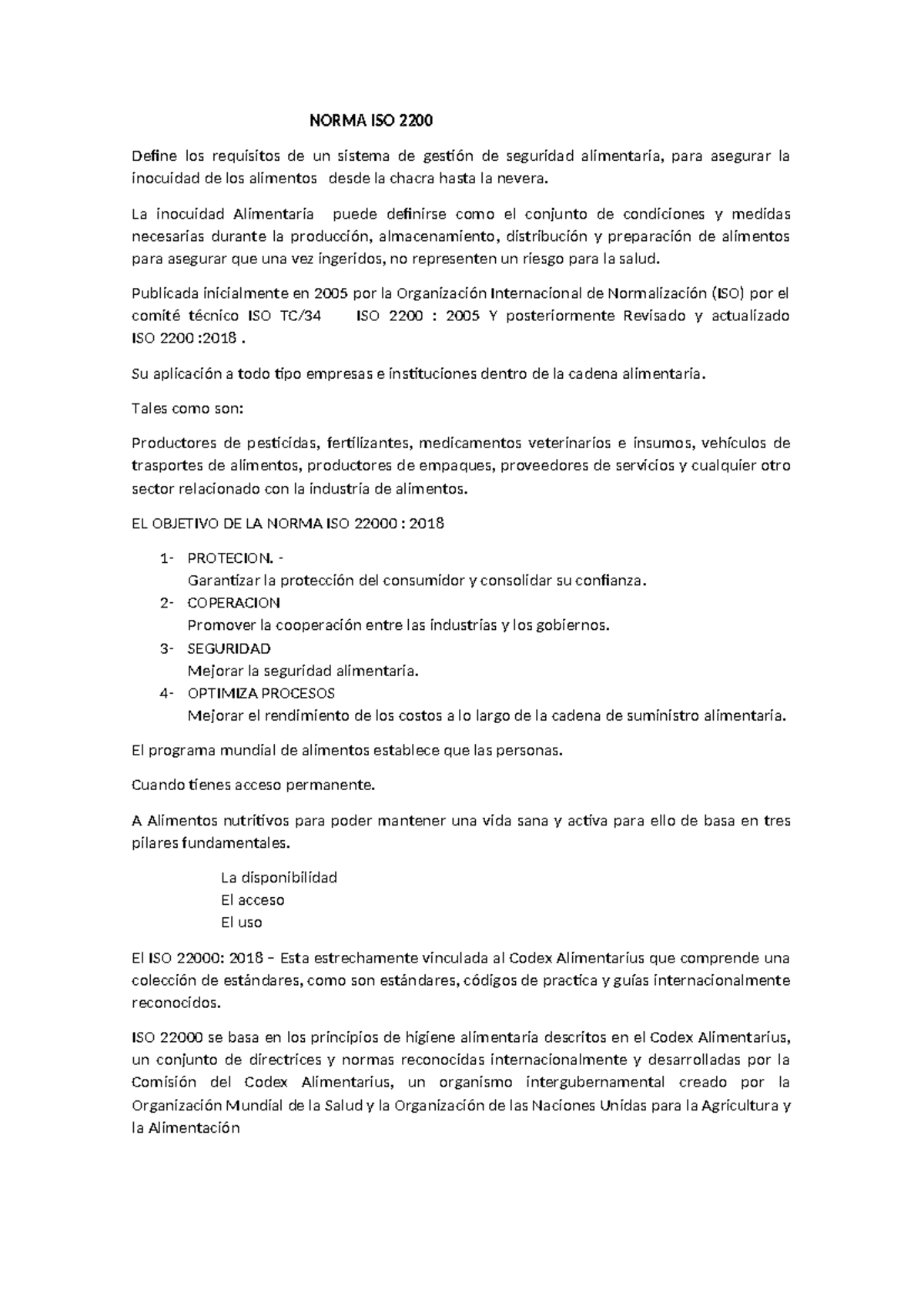 Norma ISO 2200 abance - ...,....... - NORMA ISO 2200 Define los ...