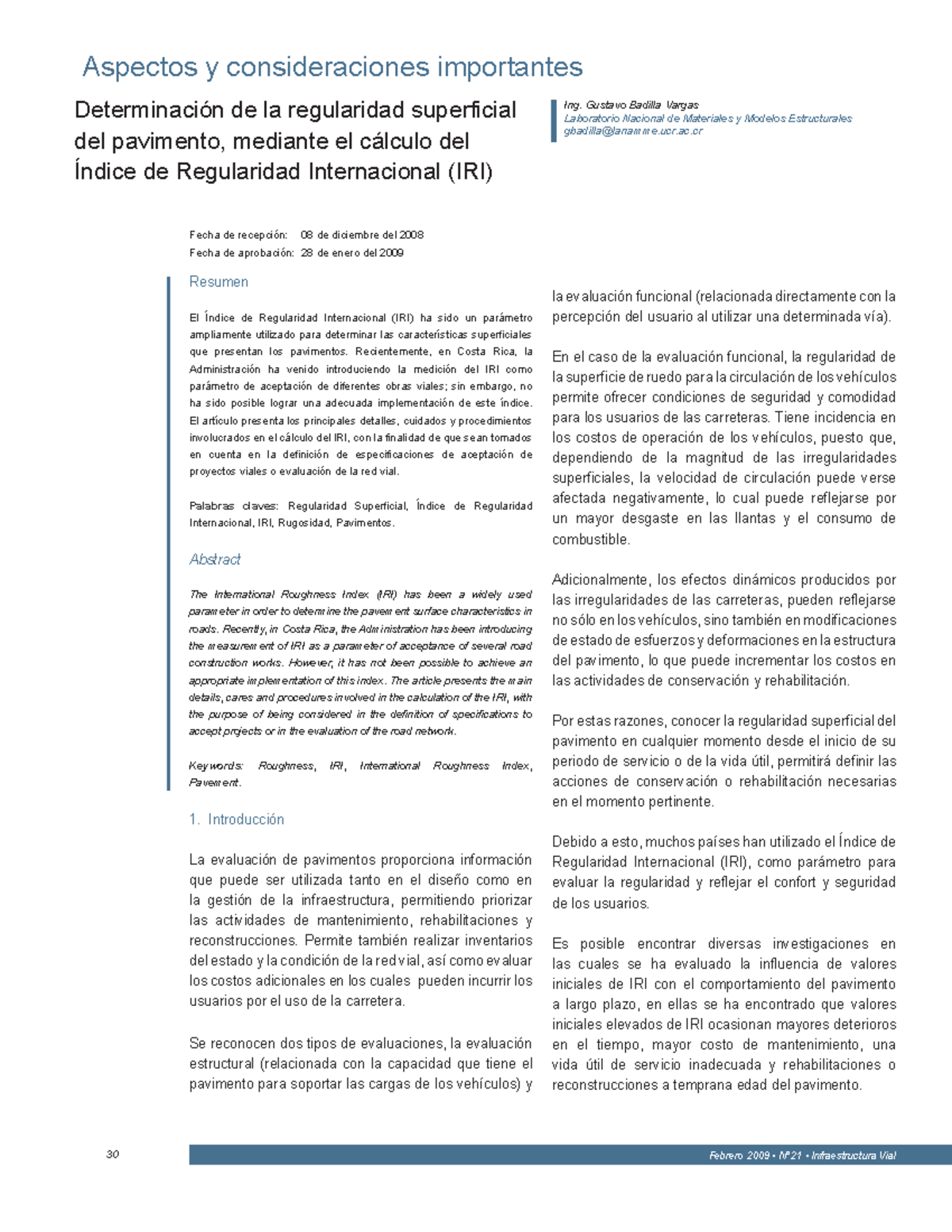 Dialnet-Determinacion De La Regularidad Superficial Del Paviment ...