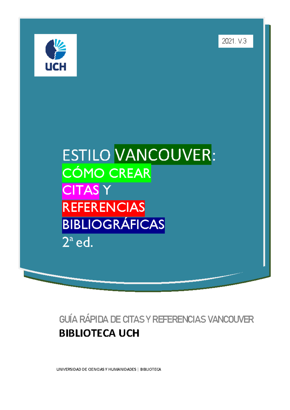 Vancouver 1 - ESTILO VANCOUVER: CÓMO CREAR CITAS Y REFERENCIAS ...