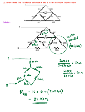 Group 1 - Graded quiz 2 - with solution - Basic Electrical Technology Quiz 2 (Graded) 14 January ...