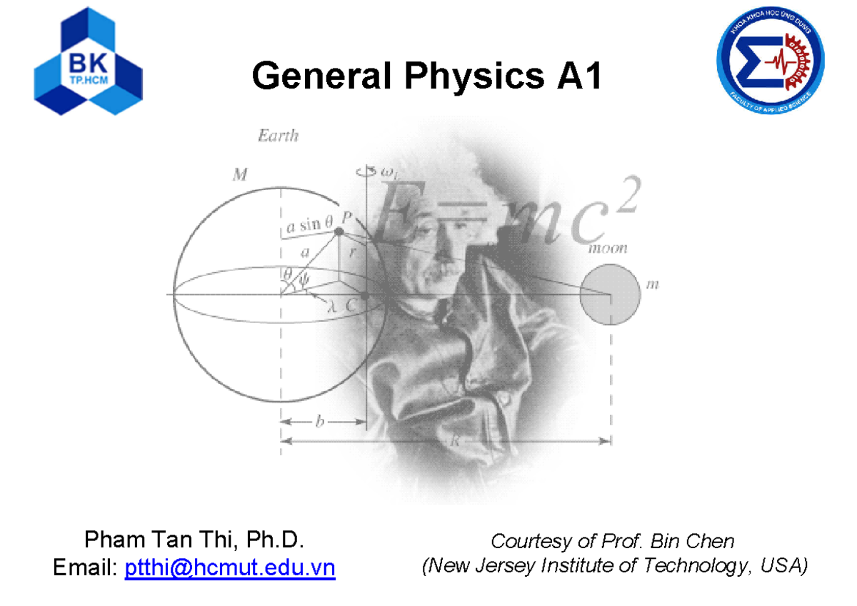 1 Introduction and Kinematics - General Physics A Pham Tan Thi, Ph ...