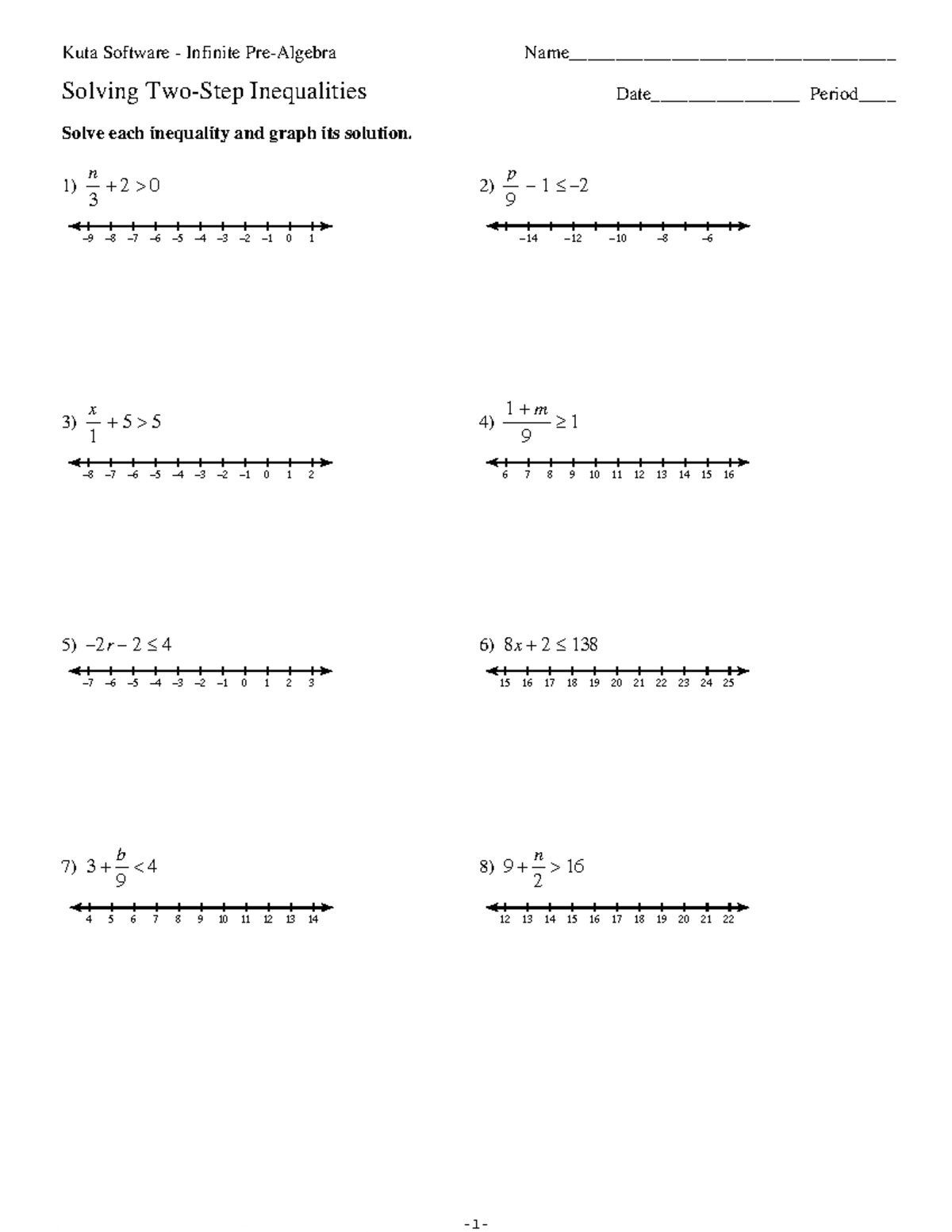 Two-Step Inequalities - ©p 32 e 0 Q 1 j 2 Z QKAuMtHa 9 tSToxf 8 ...