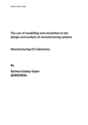 Control lab E3 - Control systems lab report. P.I control system design ...