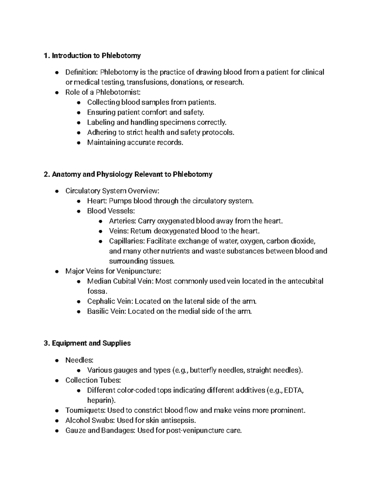 Phlebotomy - phebotomy notes - Introduction to Phlebotomy Definition ...