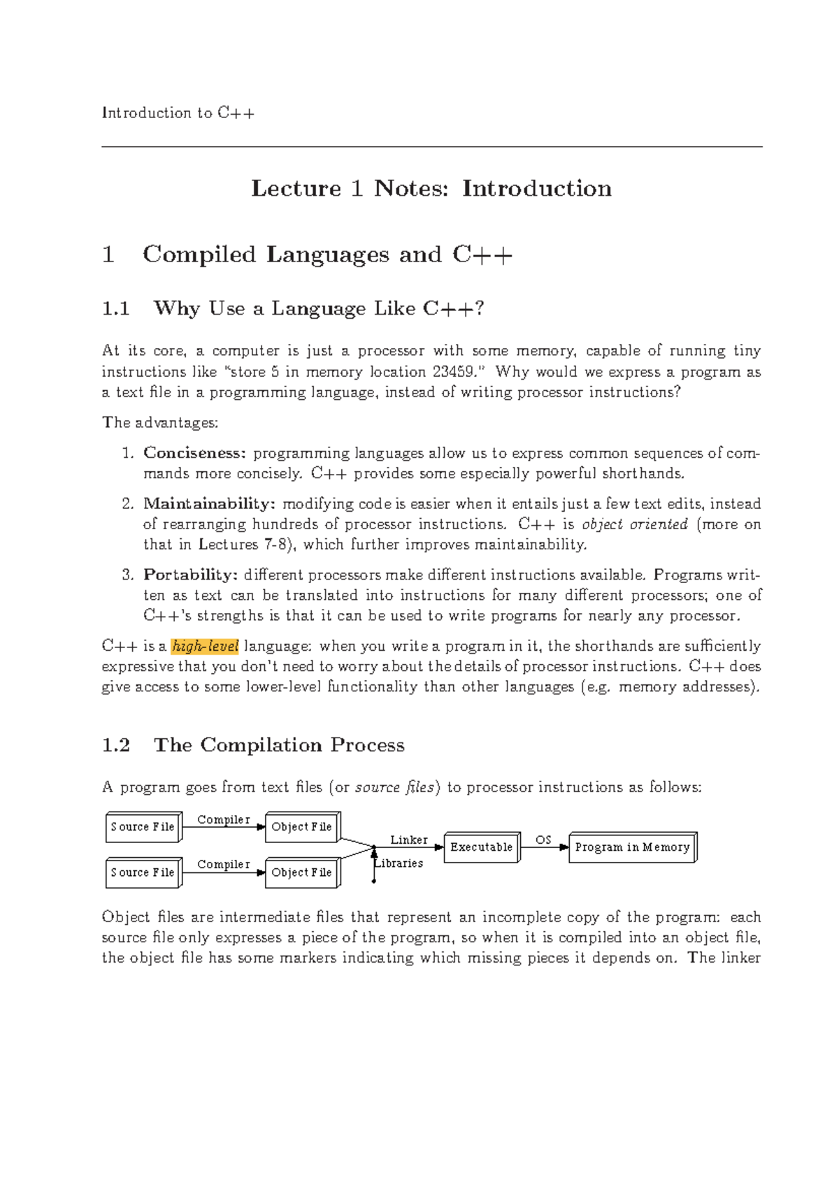 Lecture 1 Notes: Introduction - Introduction to Massachusetts Institute ...