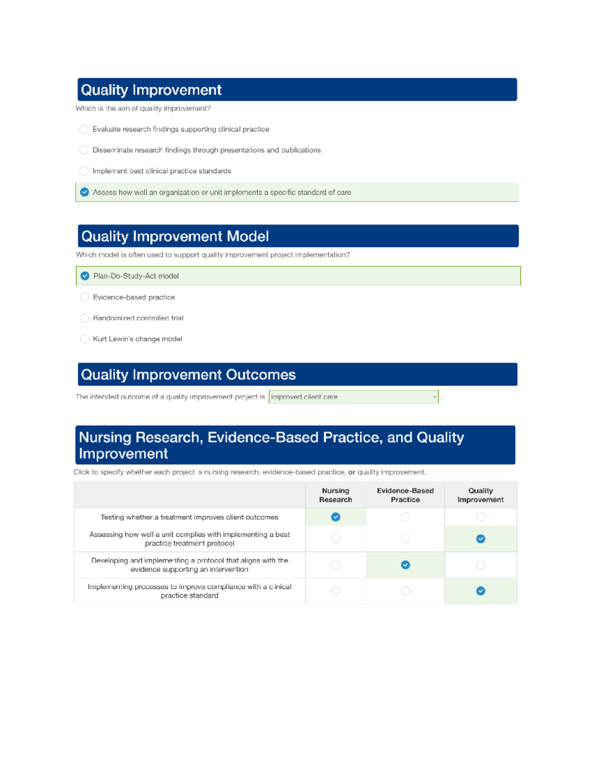 Quality Improvement - Edapt power points - NR-442 - Studocu