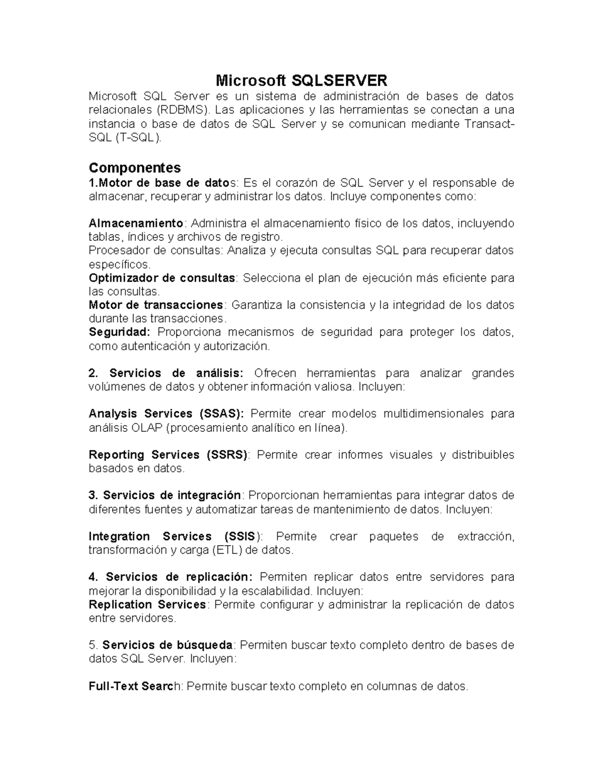 7.Microsoft SQL Server 8. Cassandra - Microsoft SQLSERVER Microsoft SQL ...