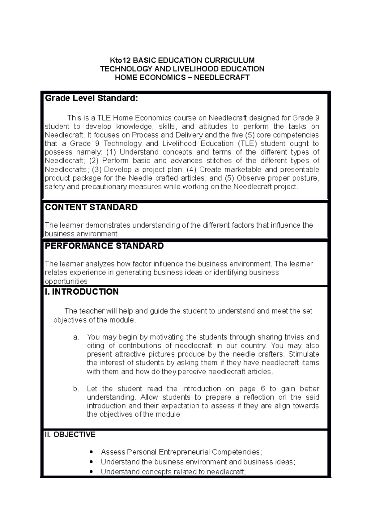 Pdfslide - To give emphasis about needlecraft - Kto12 BASIC EDUCATION CURRICULUM TECHNOLOGY AND ...