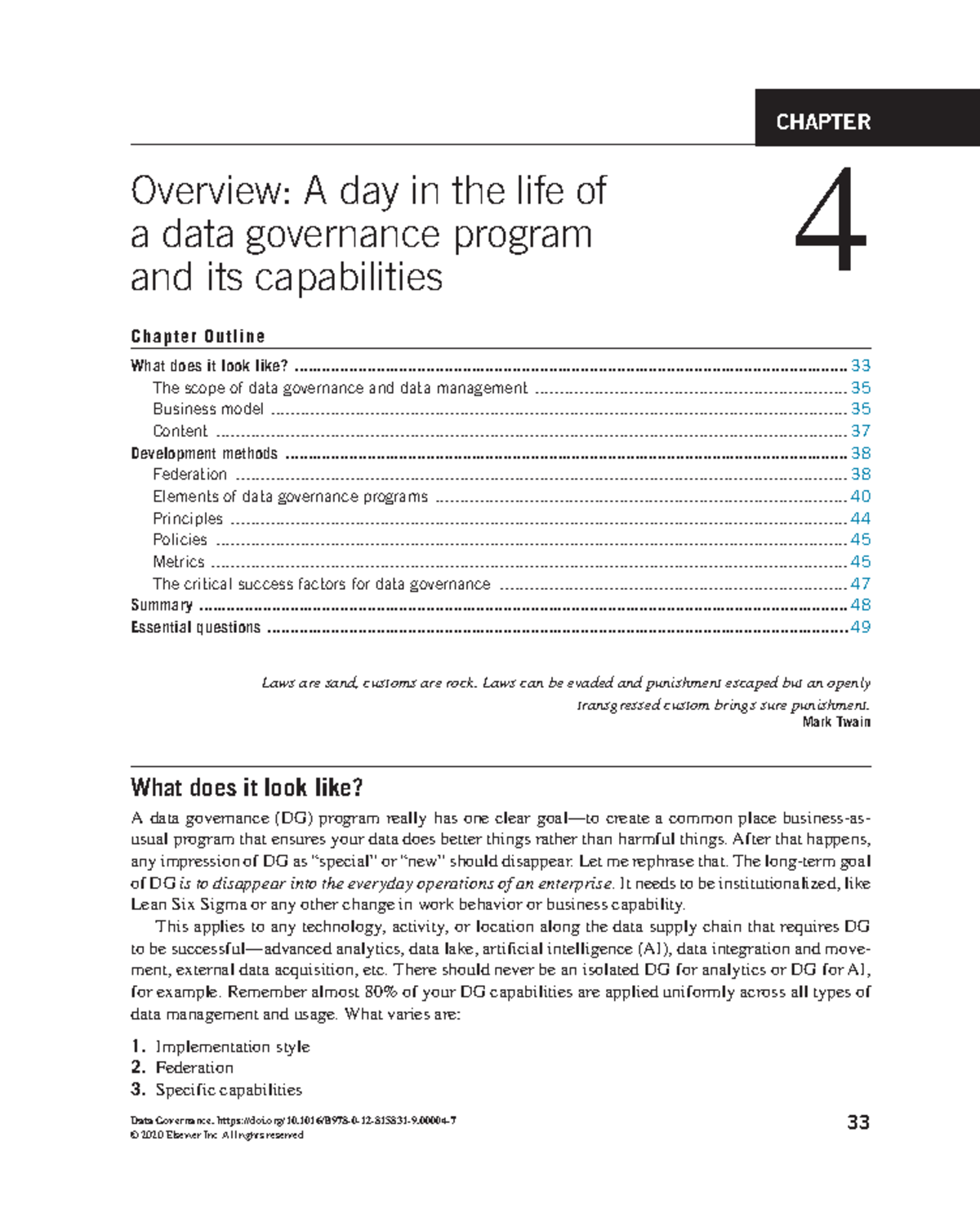 Lecture 2 From Infs Data Governance Doi101016b978 0 12 815831 900004 © 2020 Elsevier Inc