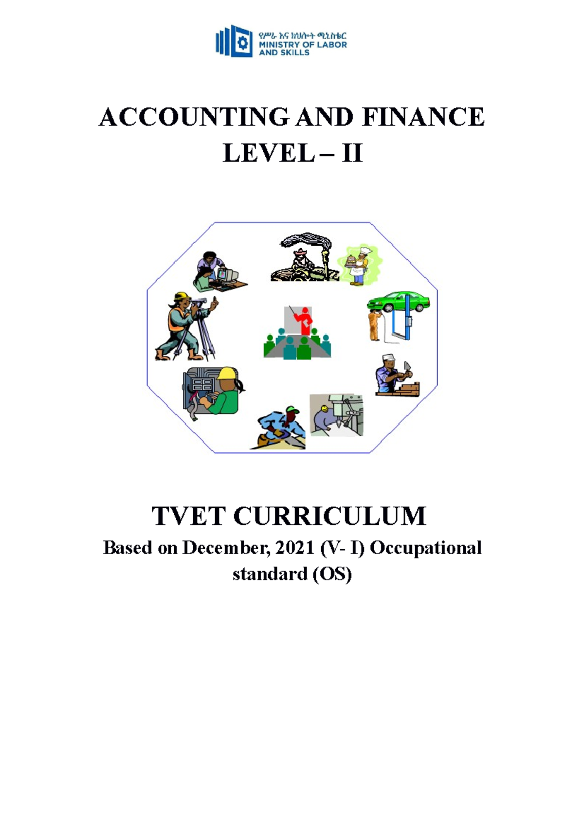Accounting Level II - ACCOUNTING AND FINANCE LEVEL – II TVET CURRICULUM ...