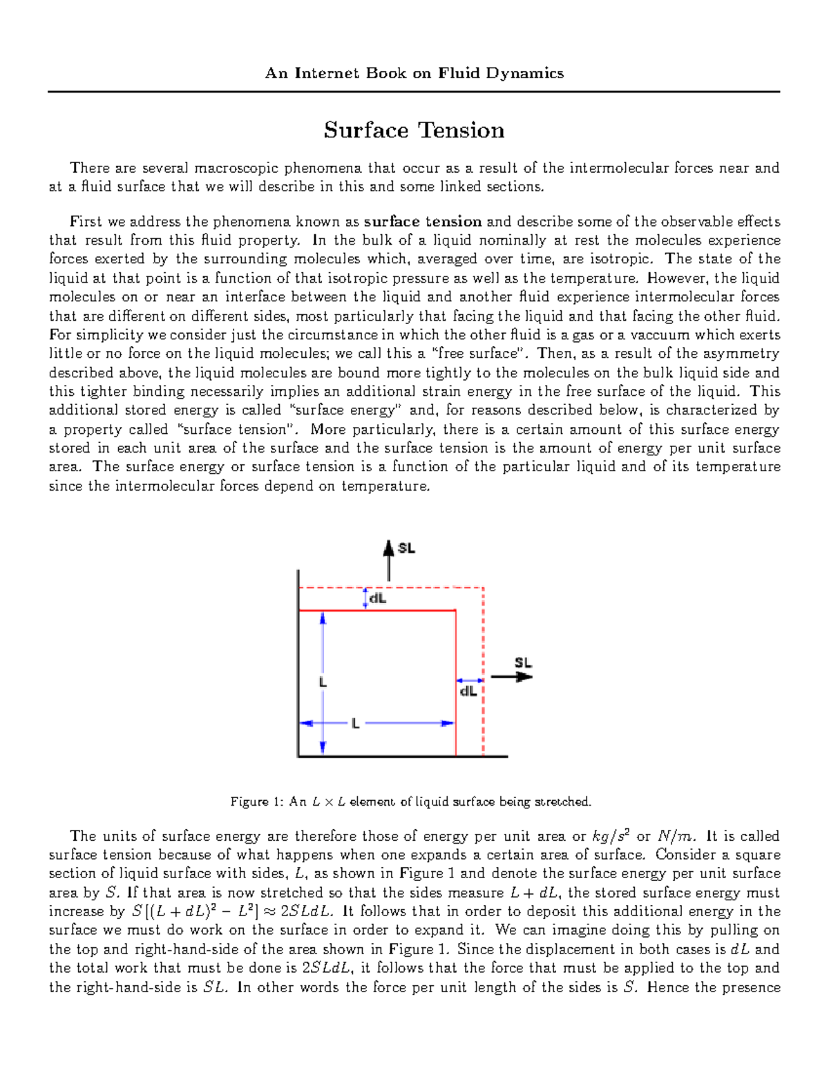Surfacetension - Surface tension of a fluid - An Internet Book on Fluid ...