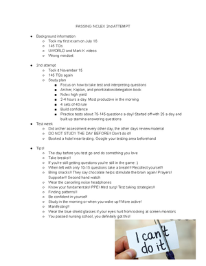HESI study sheet - Notes for Fundamental of Nursing HESI Exam - Levels ...