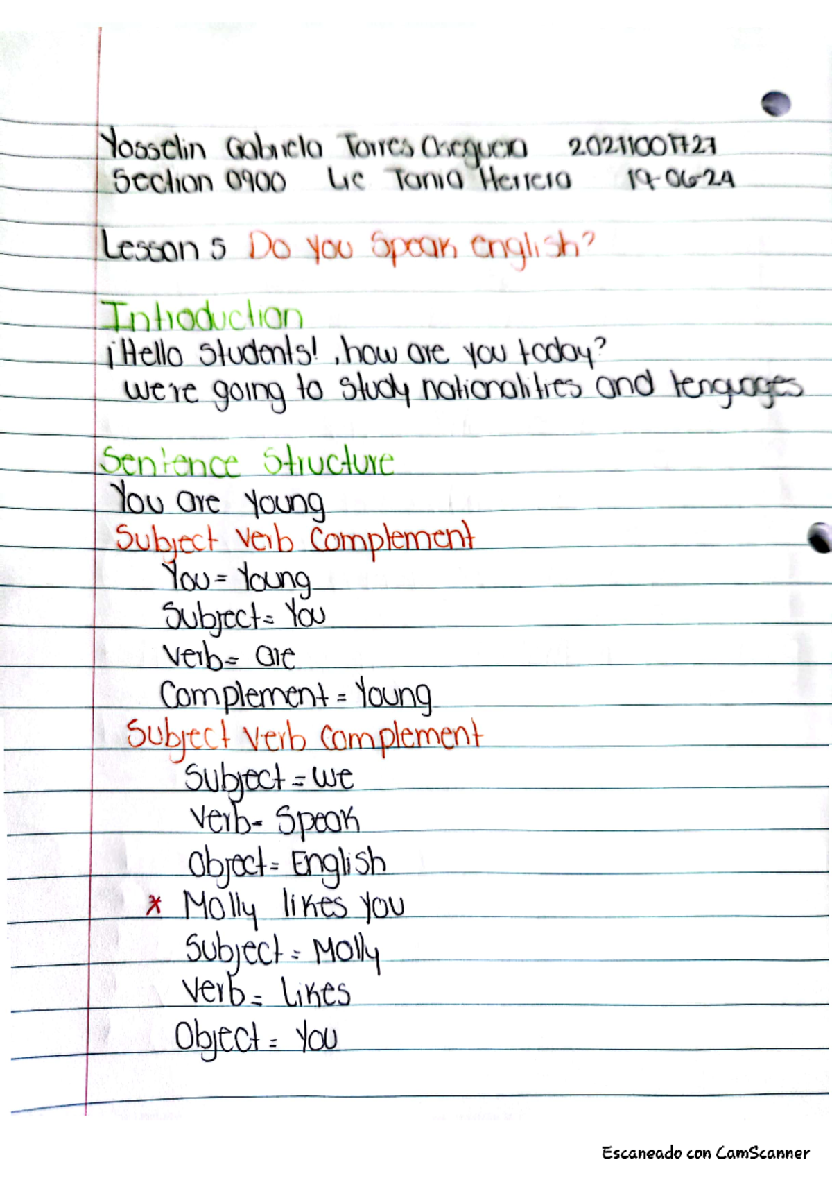 Actividad 17 Do you speak englis Yosselin Gabriela Torres Oseguera ...