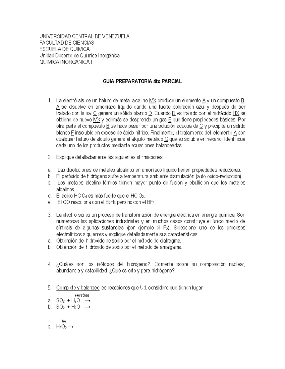 GUIA5 química descriptiva. Química inorgánica I - UNIVERSIDAD CENTRAL ...