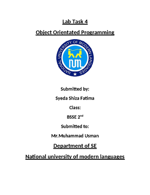 Assignment no2 LA-BSSE 3A - Software Engineering - Studocu