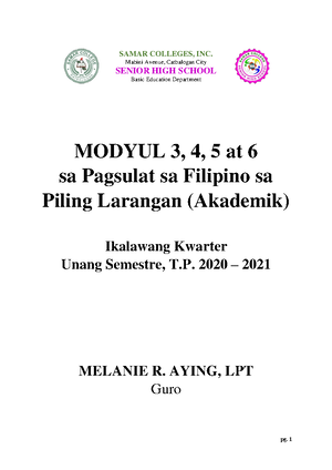 Filipino-2 Q4 M5 - A module in filipino for grade 2 elementary students ...