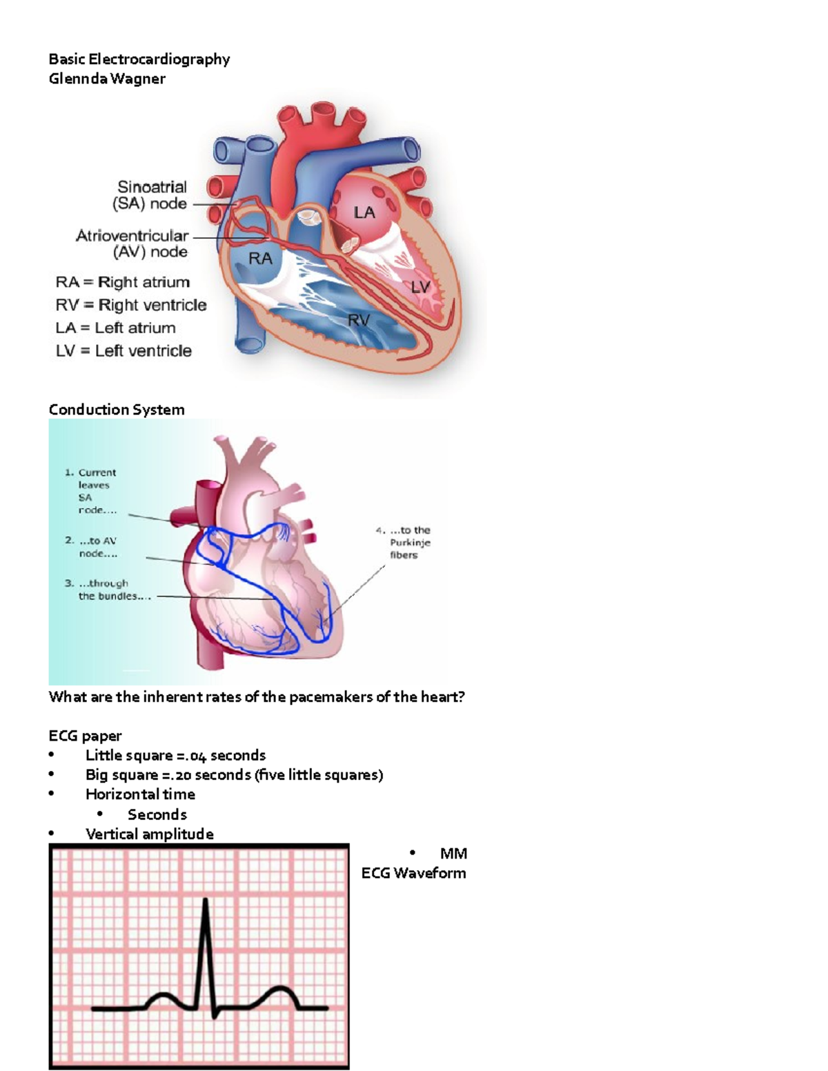 Basic Electrocardiography notes - Basic Electrocardiography Glennda ...