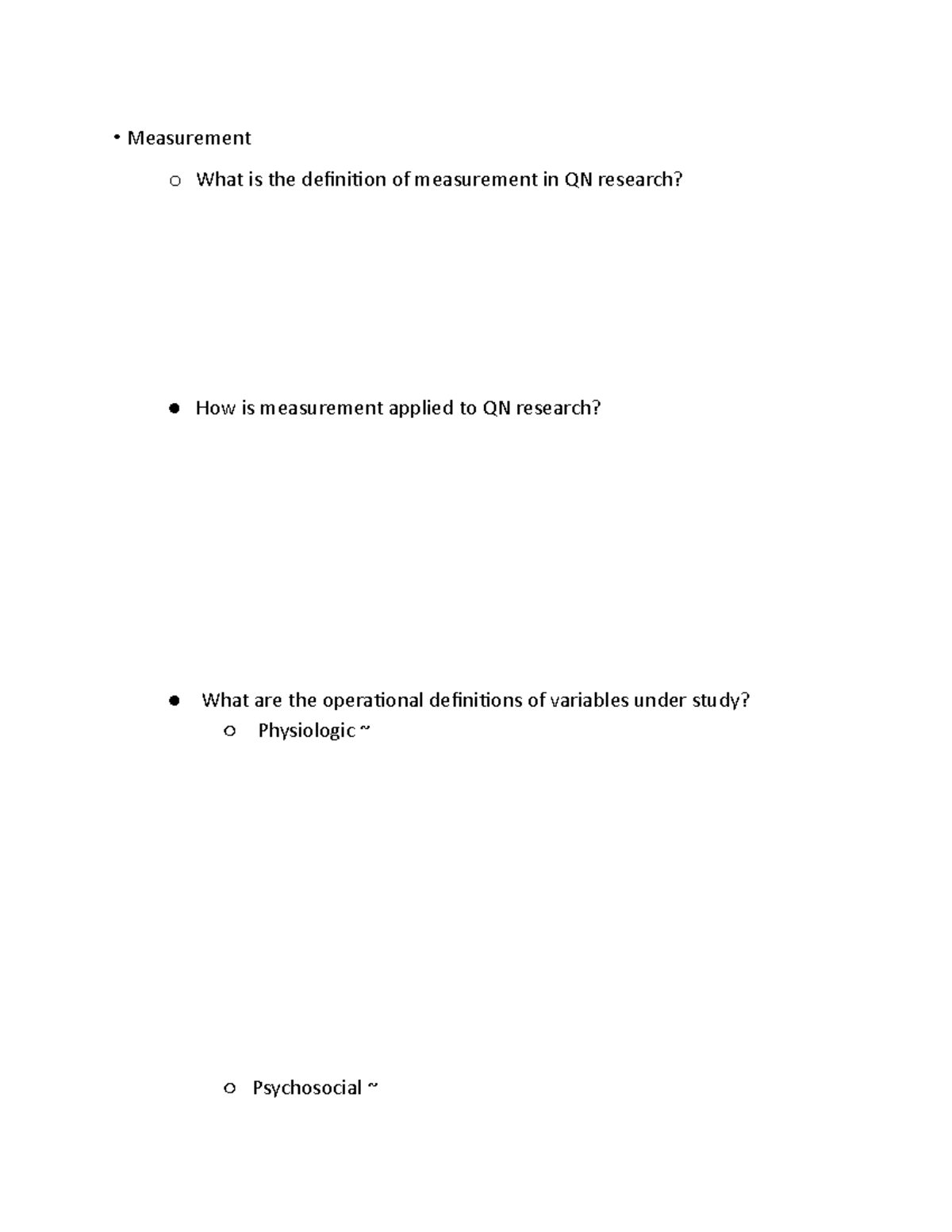 329 Study Guide Exam2 SSS Measurement O What Is The Definition Of 329-study-guide-exam2-sss-measurement-o-what-is-the-definition-of