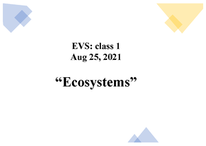 Class 5-EVS - EVS: class 5 Sept 6, 2021 “Population & Environment” What ...