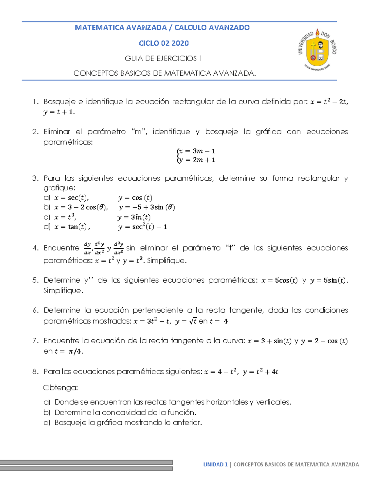 GUIA DE Ejercicios U1 - Warning: TT: undefined function: 32 UNIDAD 1 | CONCEPTOS BASICOS DE ...
