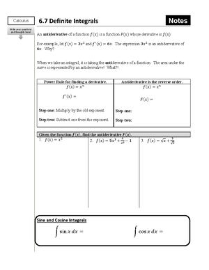 Calc 6 - this - 6 Behavior of Accumulation Functions Calculus Let 𝒈ሺ𝒙ሻ ...