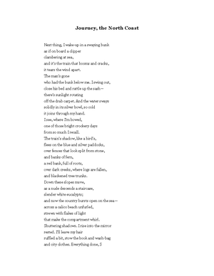 Harbour Dusk poem annotations - Harbour dusk: She and I came wandering ...